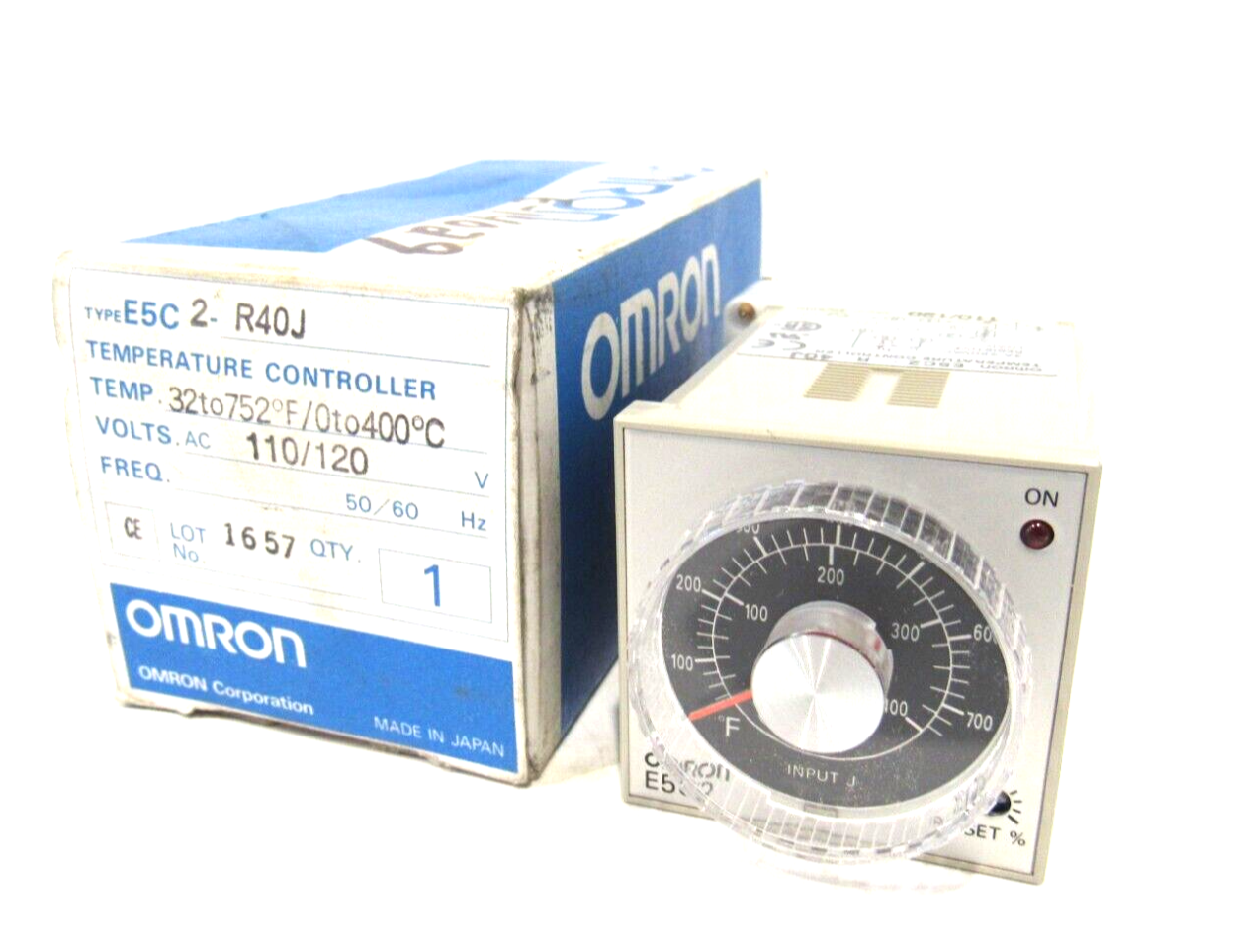 NEW OMRON E5C2-R40J TEMPERATURE CONTROLLER .32 TO 752 E5C2R40J - SB Industrial Supply, Inc.