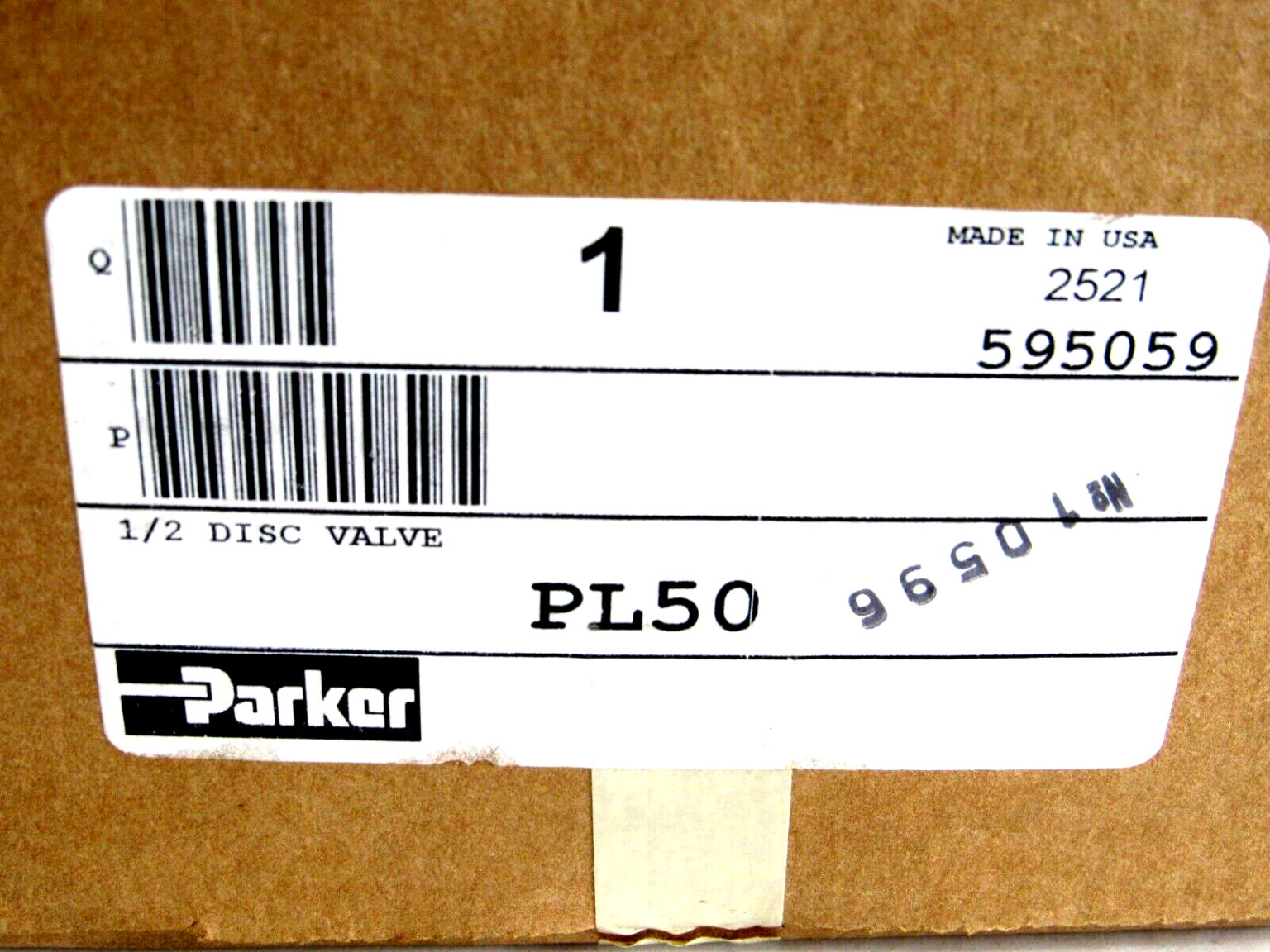 NEW PARKER PL50 1/2 DISC VALVE - SB Industrial Supply, Inc.