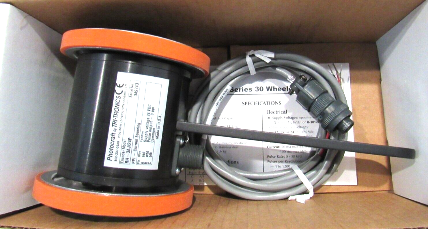 NEW PHOTOCRAFT TRI-TRONICS RH-3AJ/24P ENCODER WHEEL RH3AJ24P - SB ...