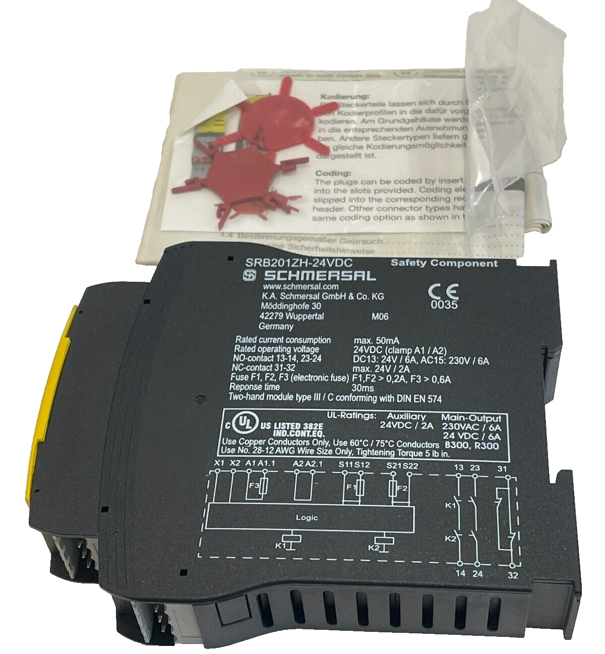 NEW SCHMERSAL SRB201ZH 24VDC SAFETY RELAY SRB201ZH24VDC - SB Industrial ...