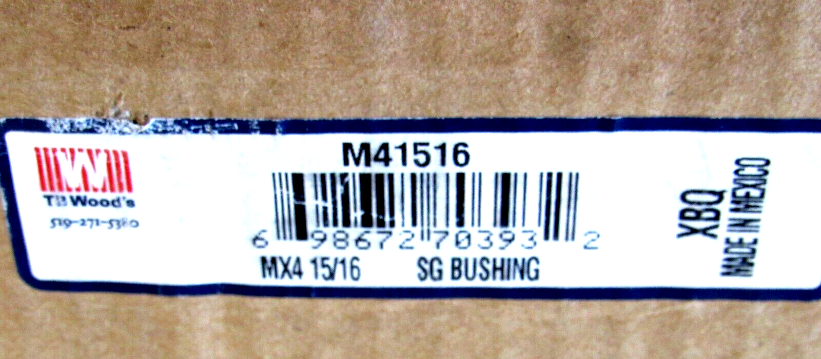 NEW TB WOOD'S M41516 SG BUSHING MX4-15/16 - SB Industrial Supply, Inc.