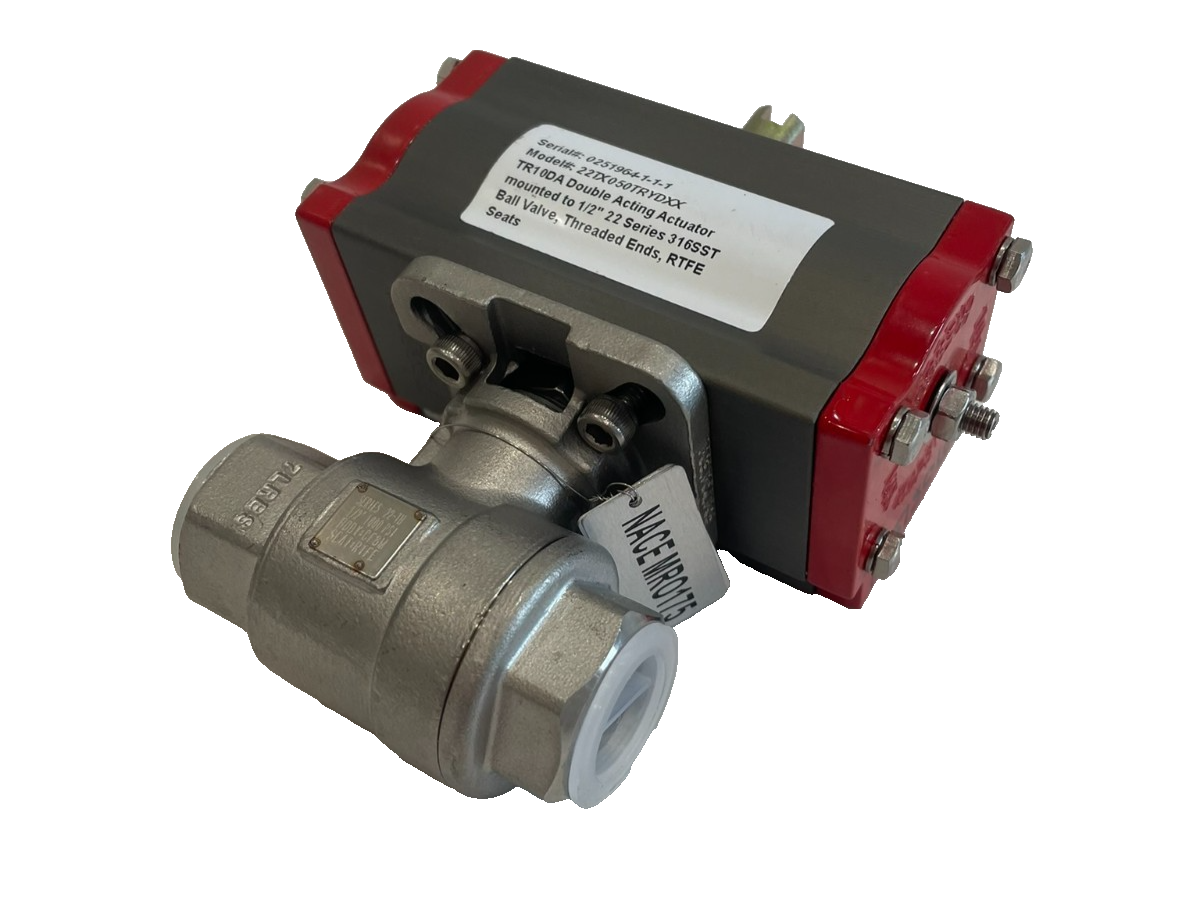 NEW TRIAC 22TX050TRYDXX DOUBLE ACTING ACTUATOR 316SST BALL VALVE - SB ...