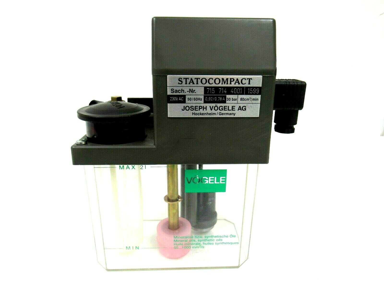 NEW VOGEL 715-714-4001-1599 LUBRICATION PUMP 71571440011599 - SB ...