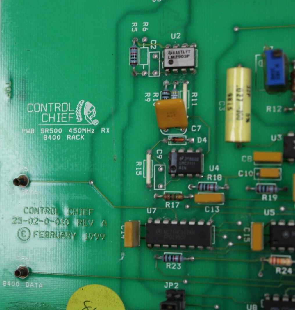USED CONTROL CHIEF 25-02-0-010 REMOTE TRANSMITTER BOARD REV A 25020010 ...
