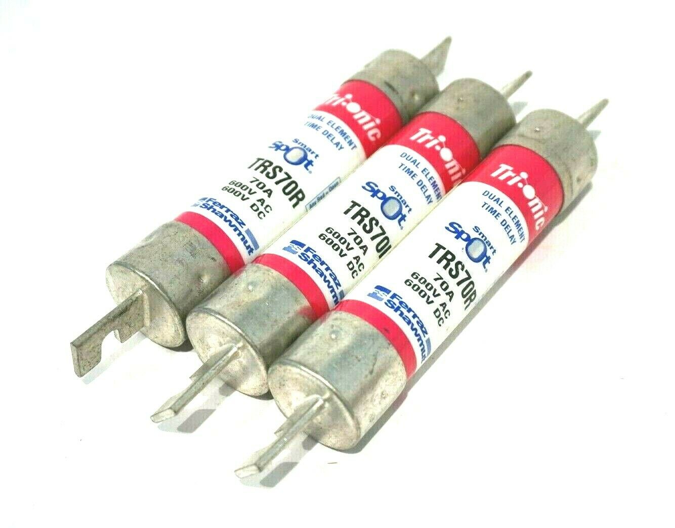 3 NEW FERRAZ SHAWMUT TRS70R FUSES 70A - SB Industrial Supply, Inc.