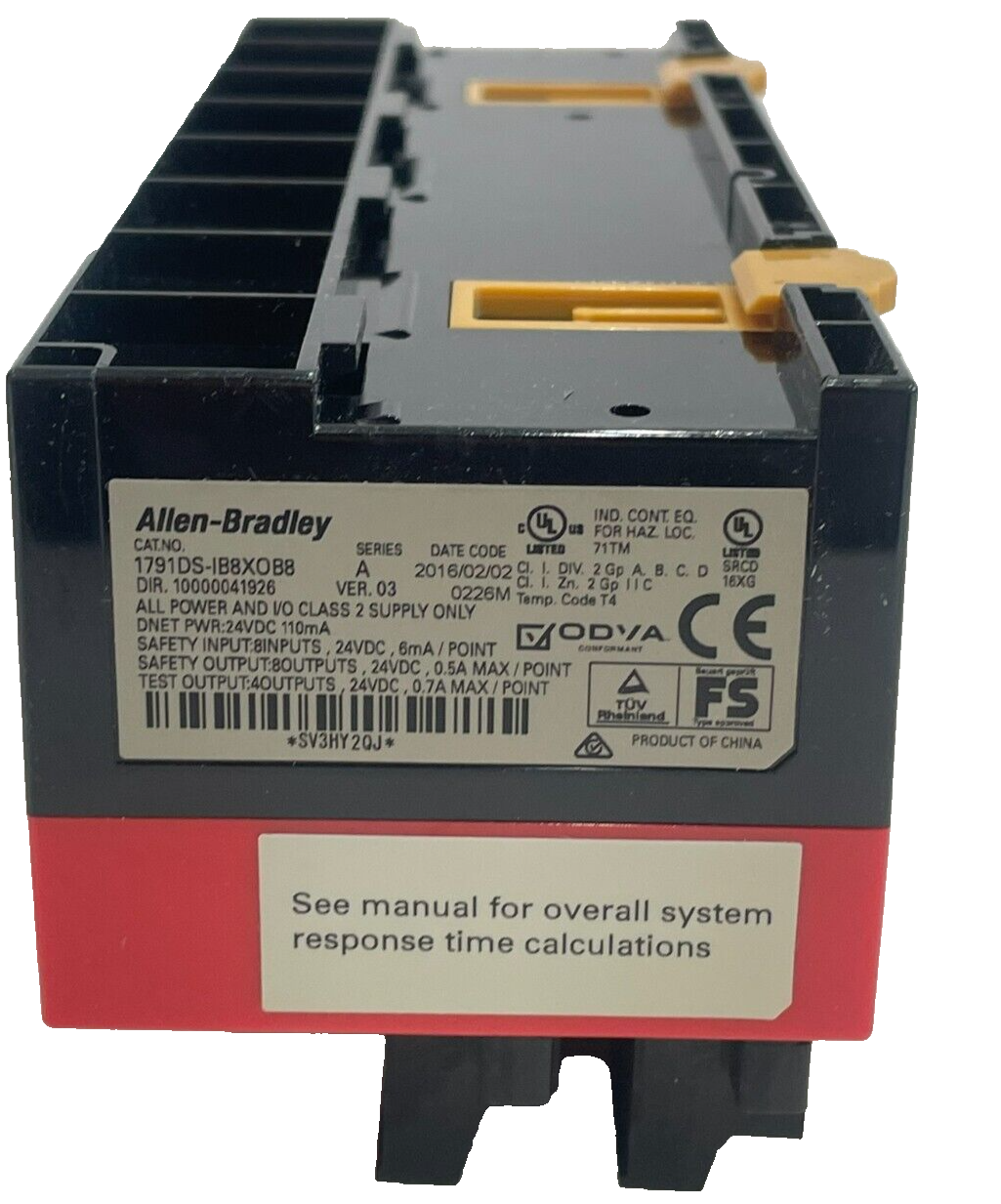 ALLEN BRADLEY 1791DS-IB8XOB8 I/O MODULE 24VDC SER. A 1791DSIB8XOB8 NEW ...