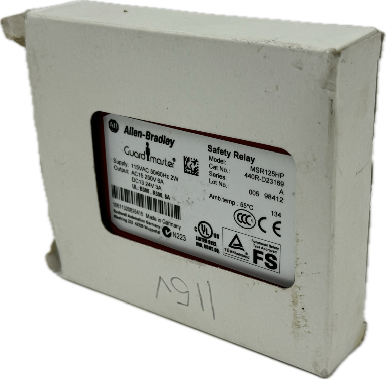 ALLEN BRADLEY 440R-D23169 SAFETY RELAY 115VAC 50/60HZ MSR125HP NEW ...