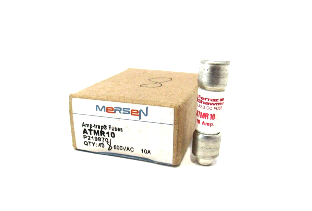BOX OF 8 NEW MERSEN ATMR10 FUSES - SB Industrial Supply, Inc.