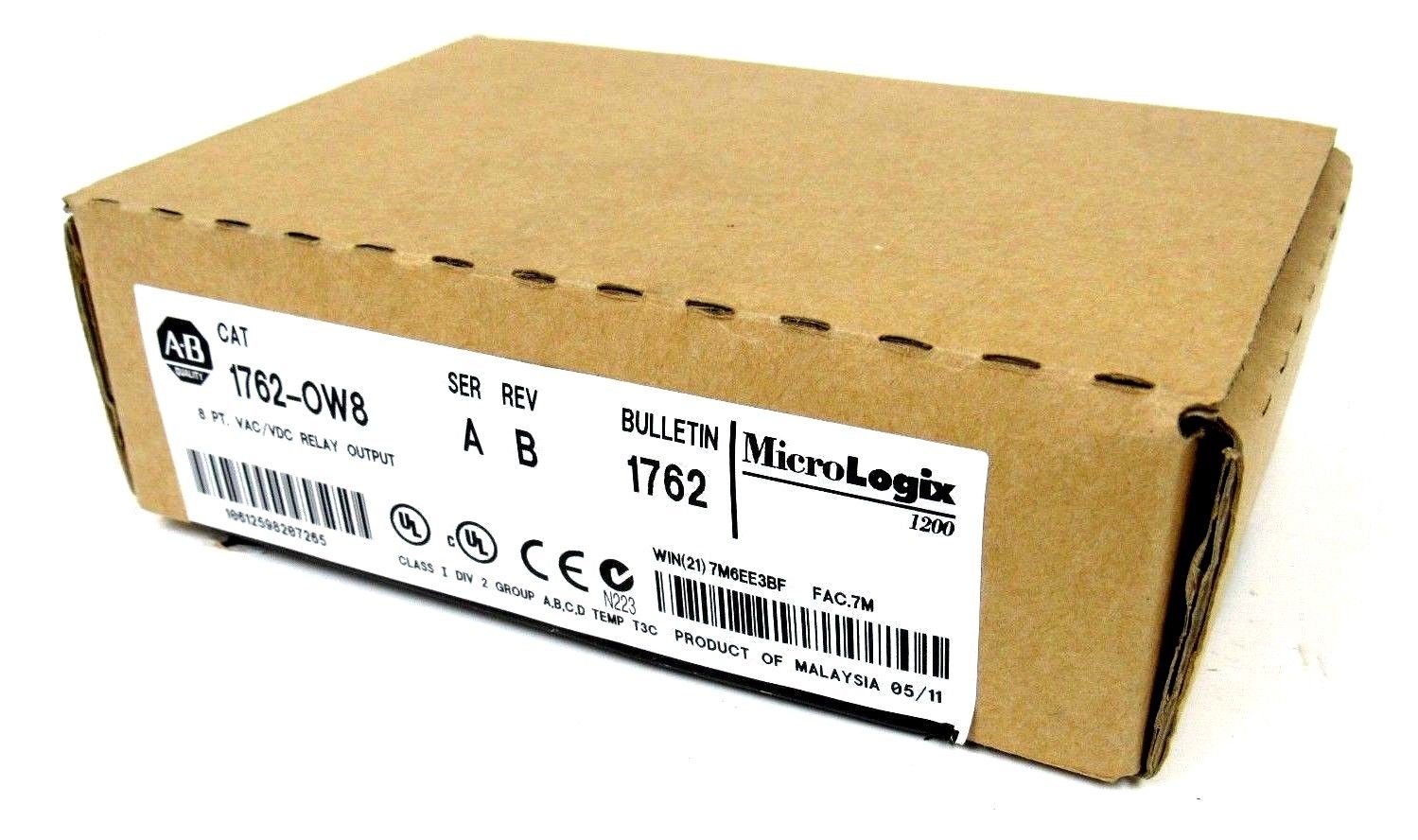 NEW ALLEN BRADLEY 1762-OW8 OUTPUT MODULE SER A REV B 1762OW8 1762-0W8 ...