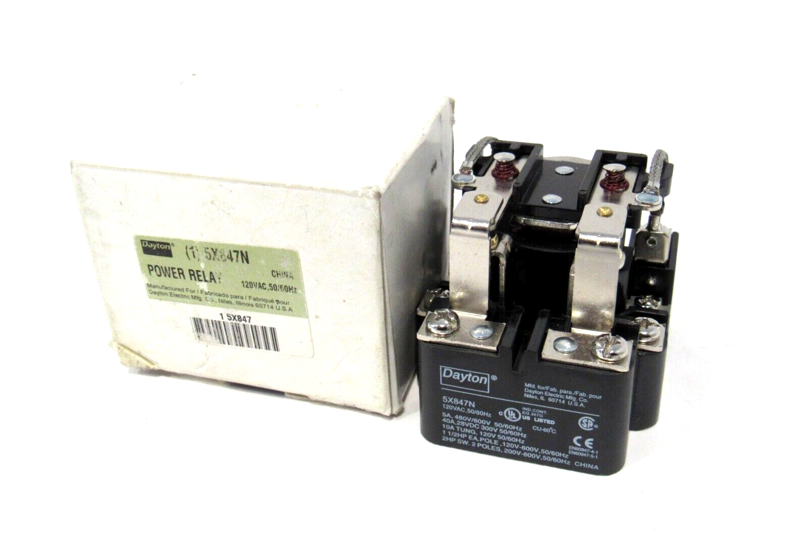 NEW DAYTON 5X847N POWER RELAY - SB Industrial Supply, Inc.