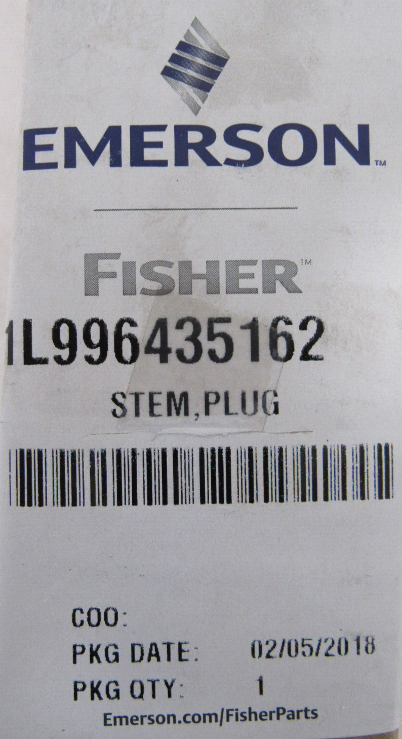 NEW EMERSON FISHER 1L996435162 PLUG STEM 3/4x15.75 - SB Industrial ...
