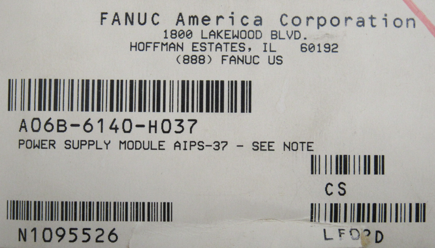 NEW FANUC A06B-6140-H037 POWER SUPPLY A06B6140H037 - SB Industrial ...