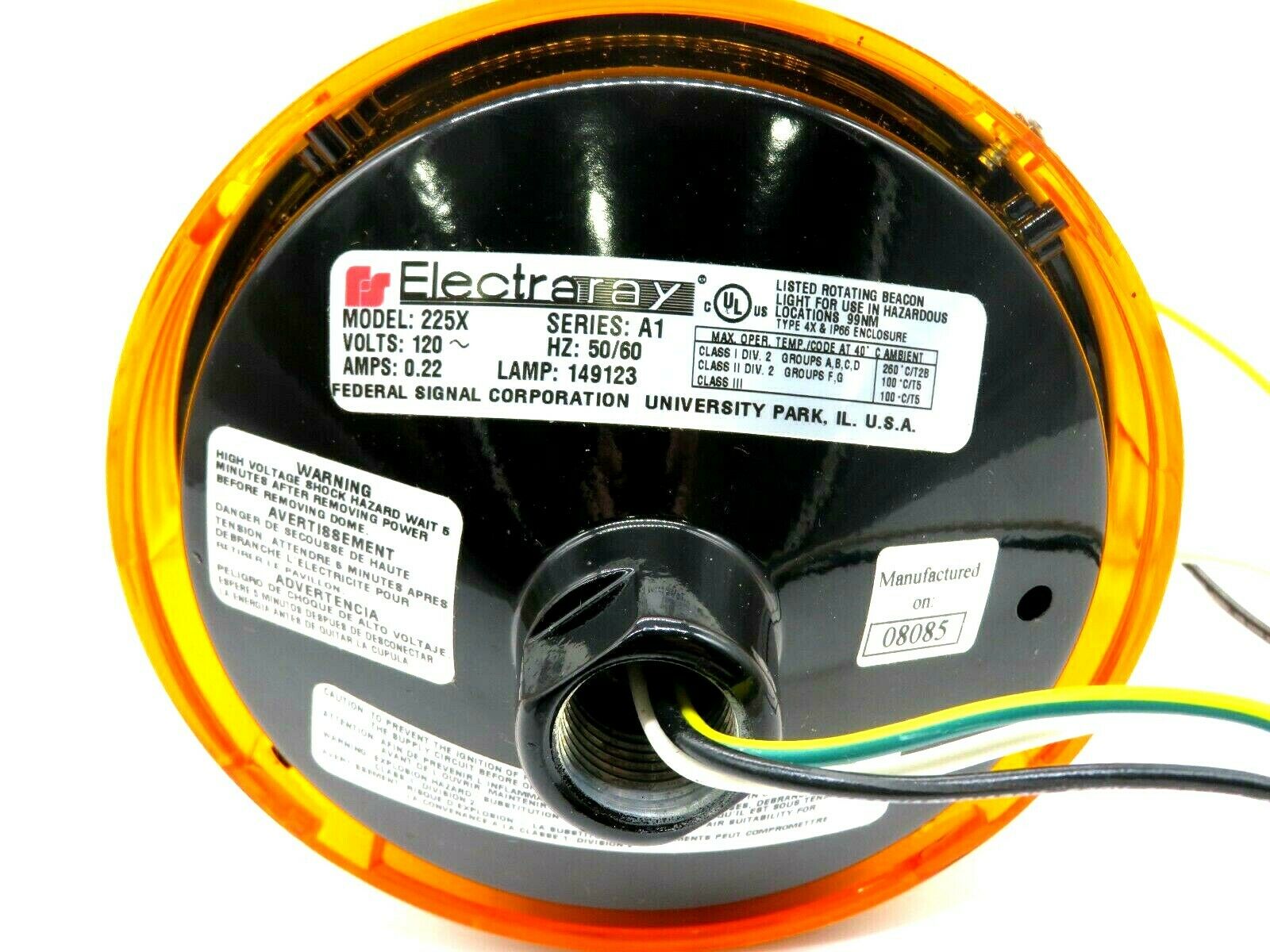 NEW FEDERAL SIGNAL 225X 120V 50/60HZ SERIES A1 - SB Industrial Supply, Inc.