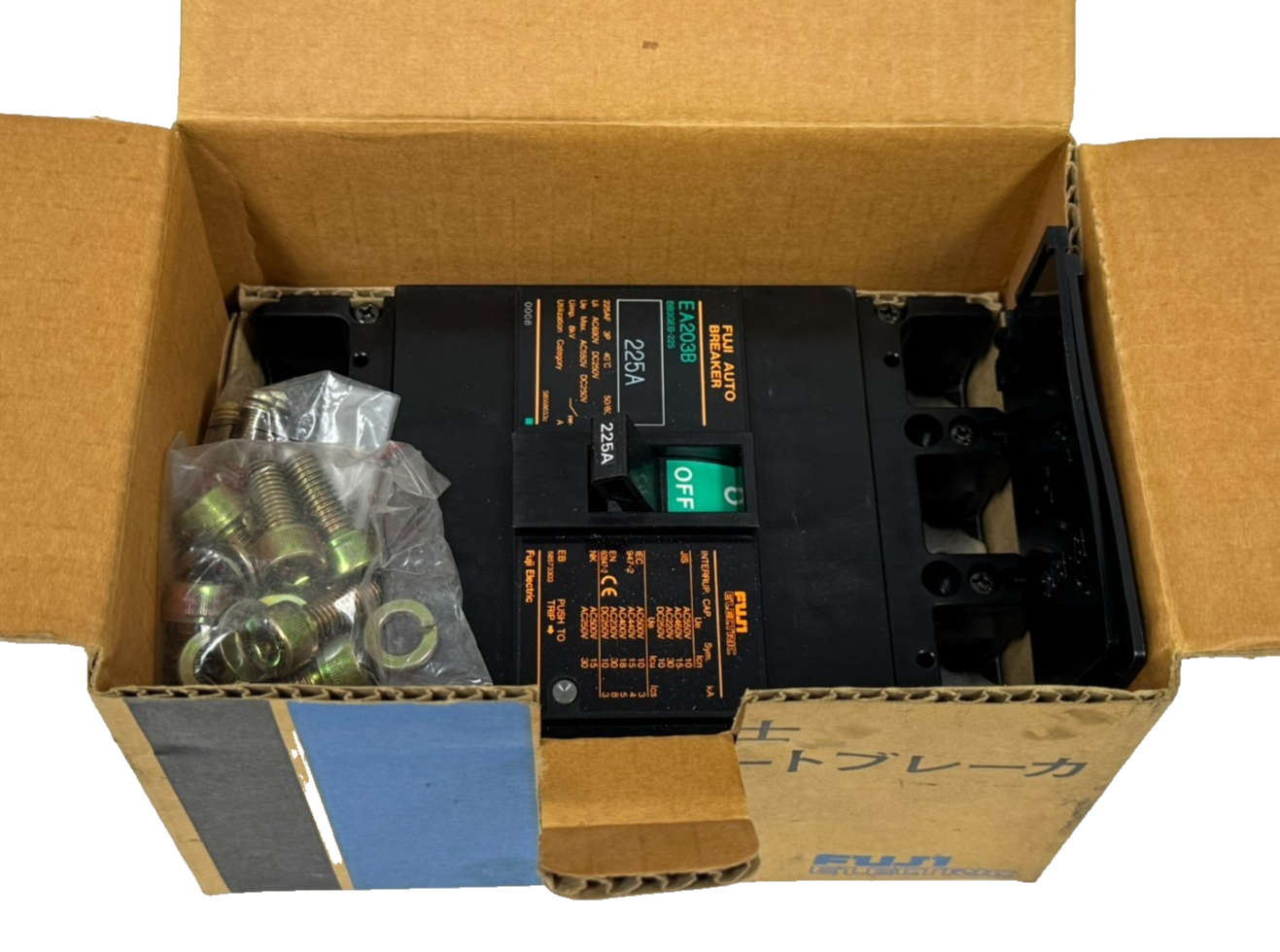 NEW FUJI ELECTRIC EA203B-BB3GEB-225A AUTO-BREAKER 3P 225A EA203B - SB ...