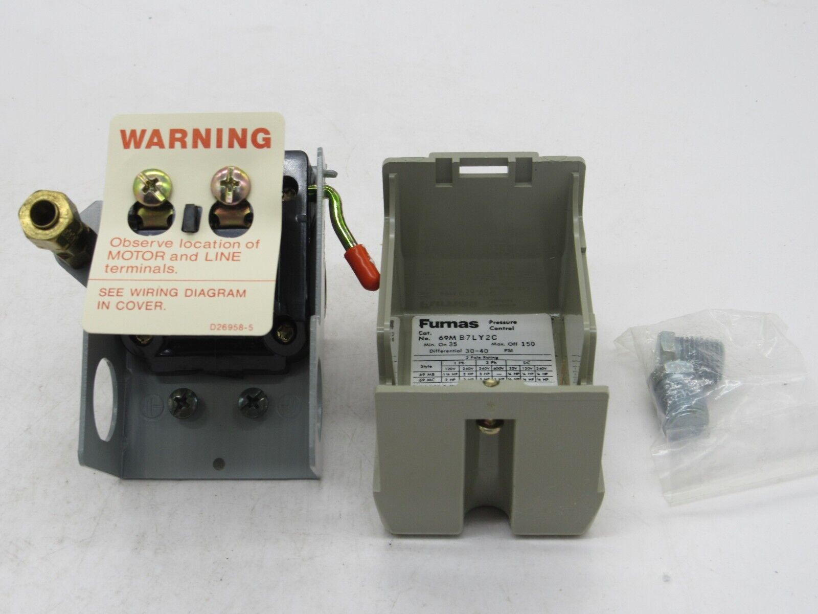 NEW FURNAS 69MB7LY2C PRESSURE SWITCH SERIES A - SB Industrial Supply, Inc.