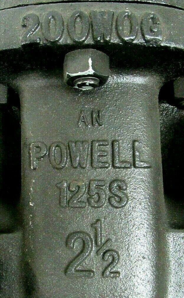 NEW POWELL 125S GATE VALVE 2-1/2" E8-02-16 - SB Industrial Supply, Inc.