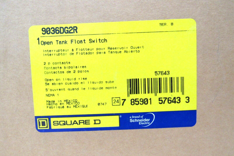 NEW SQUARE D 9036DG2R OPEN TANK FLOAT SWITCH - SB Industrial Supply, Inc.