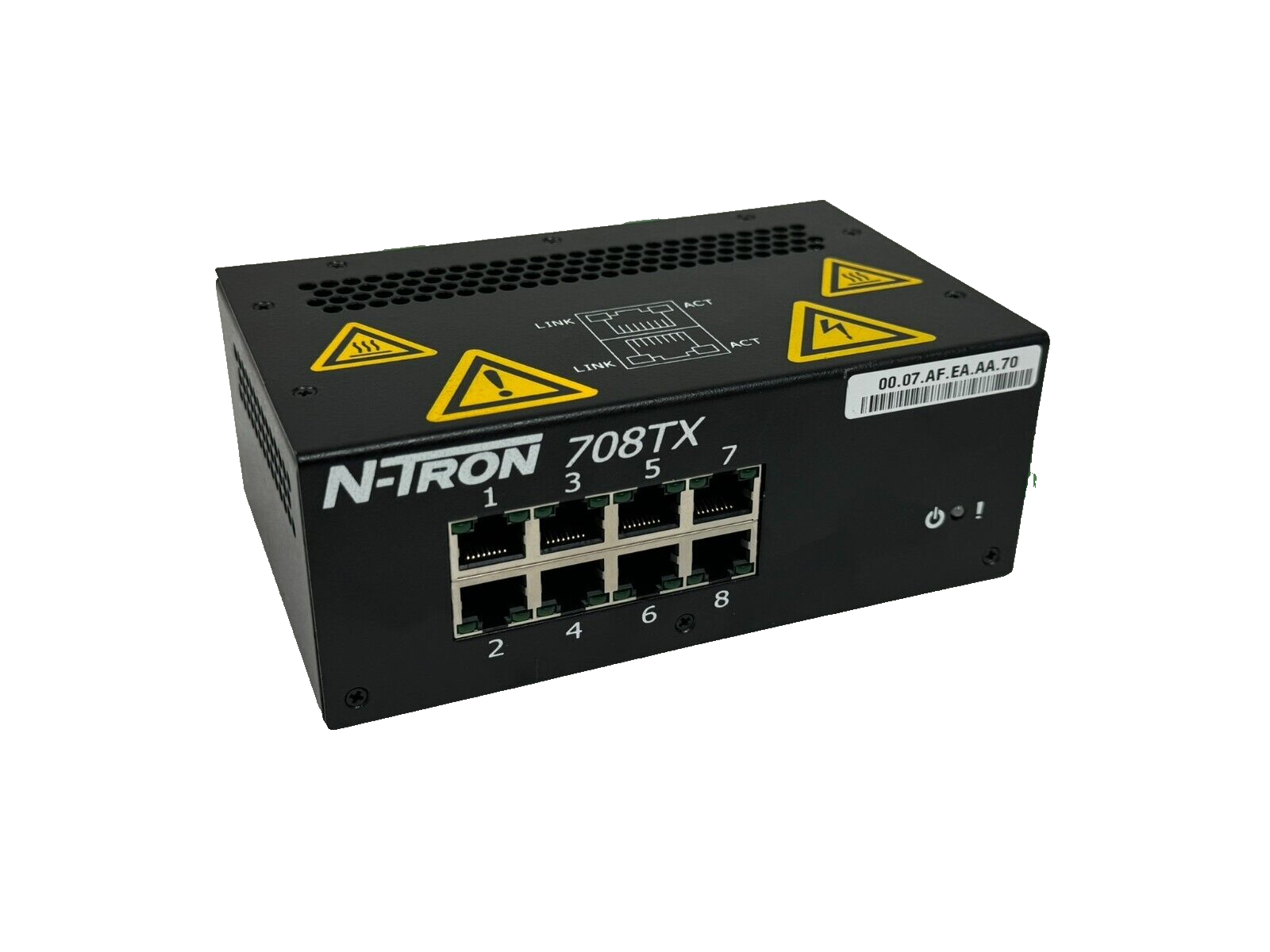 USED N-TRON 708TX INDUSTRIAL ETHERNET SWITCH 10-30V 0.25A - SB ...
