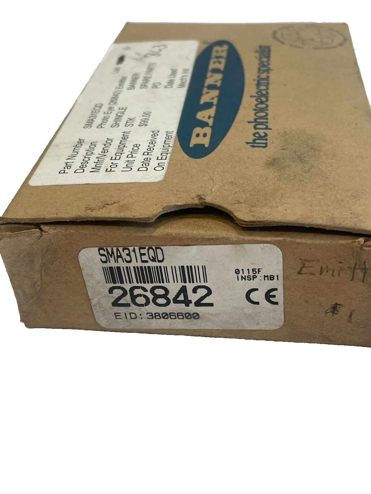 NEW BANNER ENGINEERING SMA31EQD MINI-BEAM EMITTER 26842 - SB Industrial ...