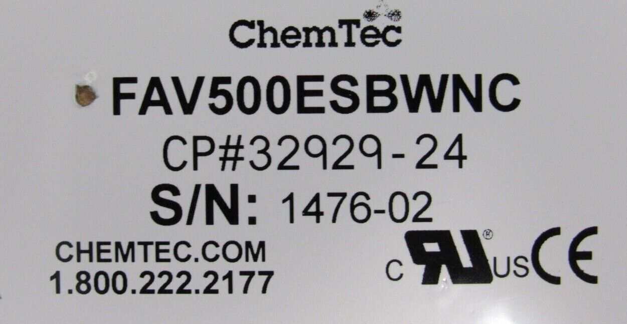 NEW CHEMTEC FAV500ESBWNC FLOW SWITCH 32929-24 - SB Industrial Supply, Inc.