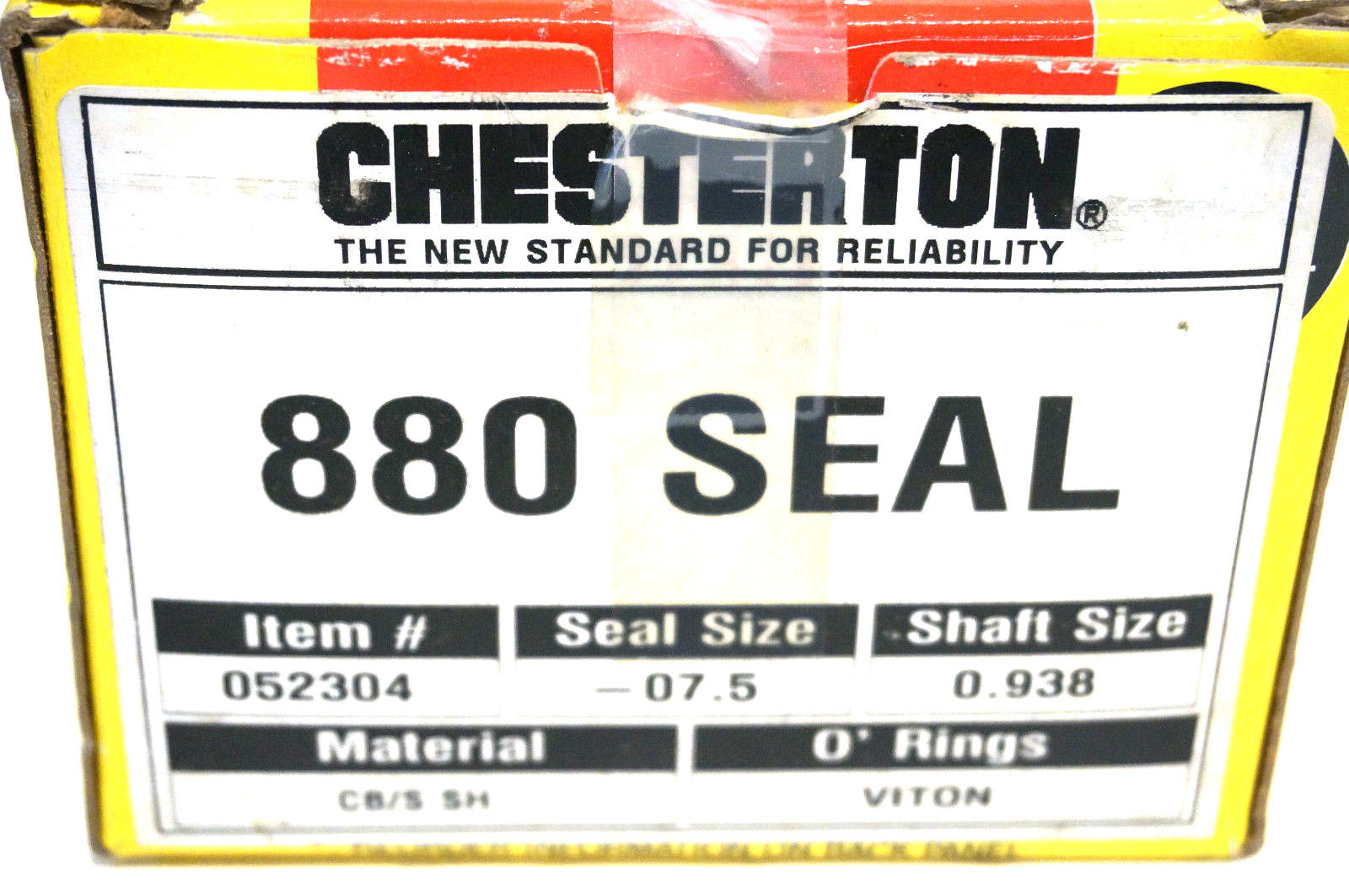 NEW CHESTERTON 880 SEAL 052304 SEAL SIZE 07.5 SHAFT SIZE .938 - SB ...