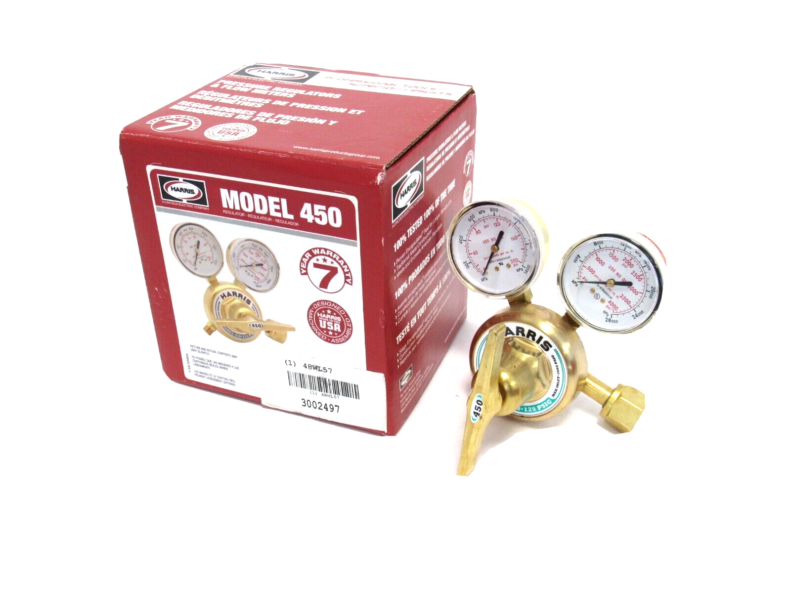 NEW HARRIS 3002497 REGULATOR 48WL57 450-125PSI - SB Industrial Supply, Inc.