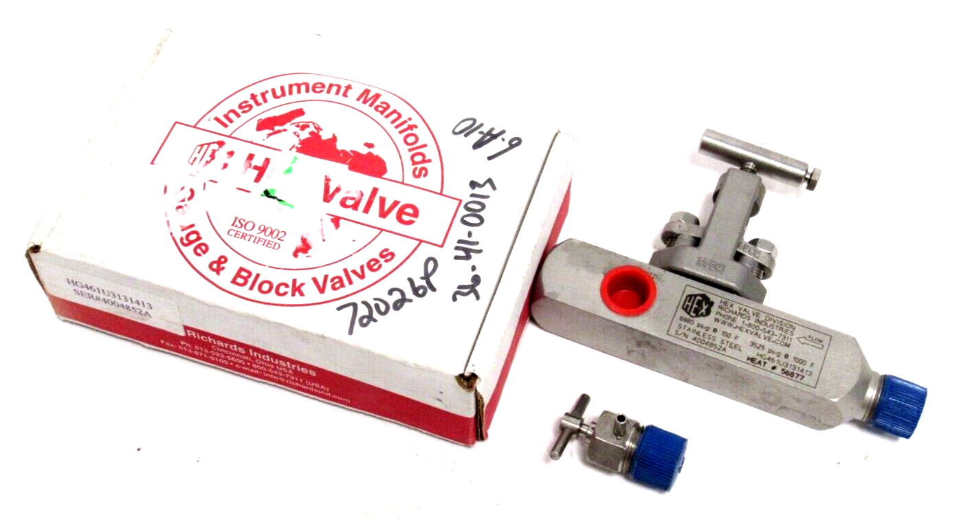 NEW HEX VALVE HG461U3131413 CONTROL VALVE - SB Industrial Supply, Inc.