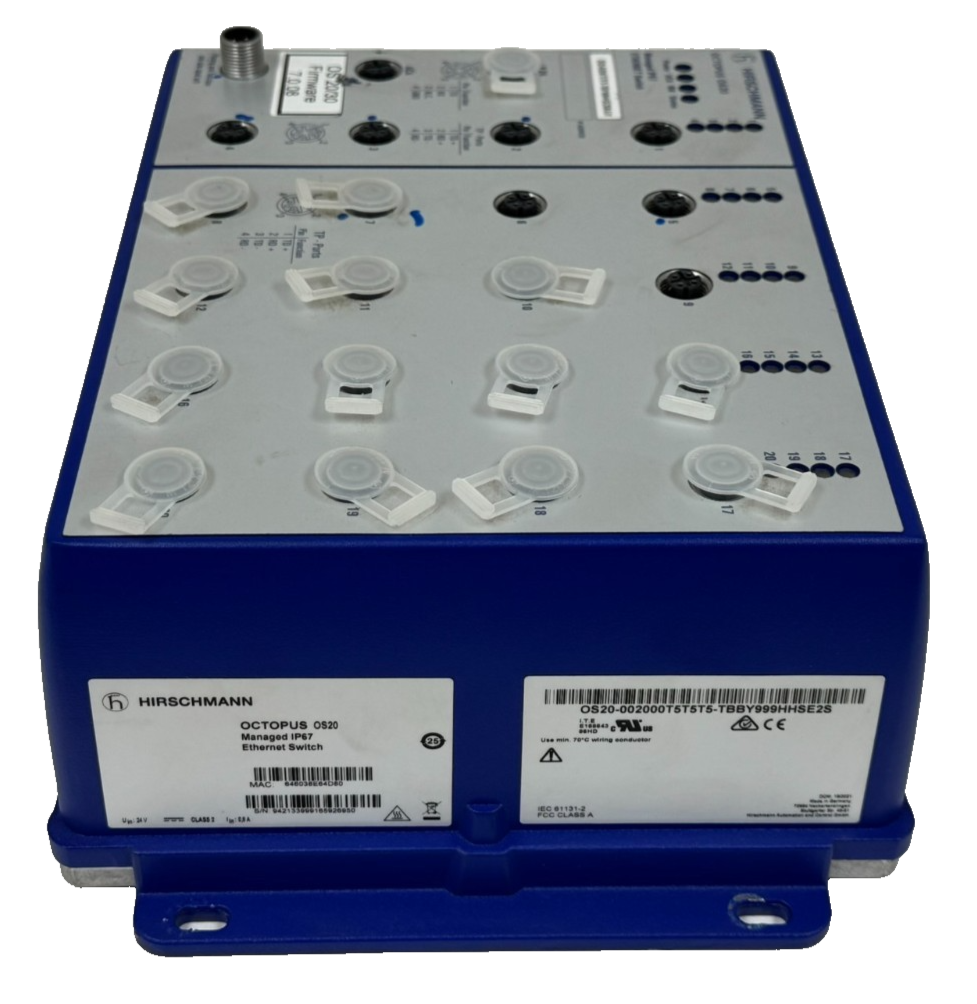 NEW HIRSCHMANN OS20-002000T5T5T5-TBBY999HHSE2S OCTOPUS ETHERNET SWITCH ...