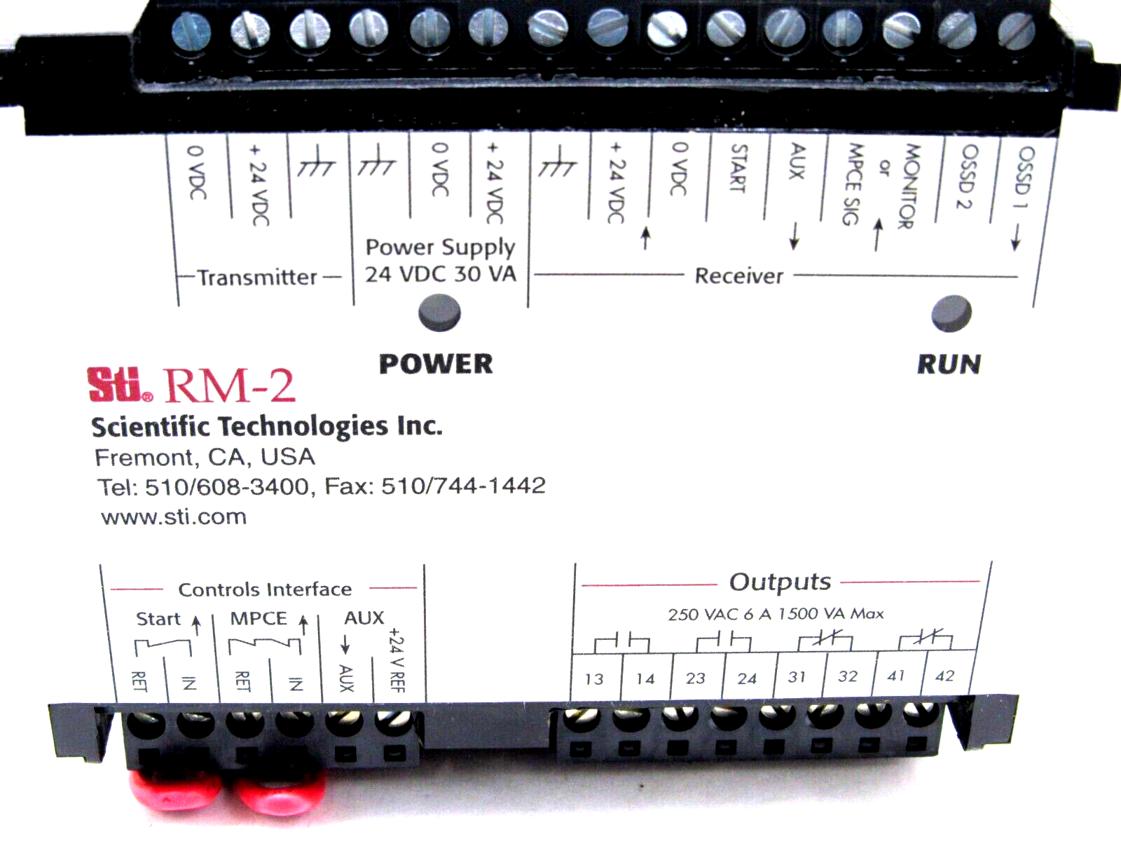 NEW SCIENTIFIC TECHNOLOGIES INC. 43776-0010 STI SAFETY DNI RELAY RM-2 ...