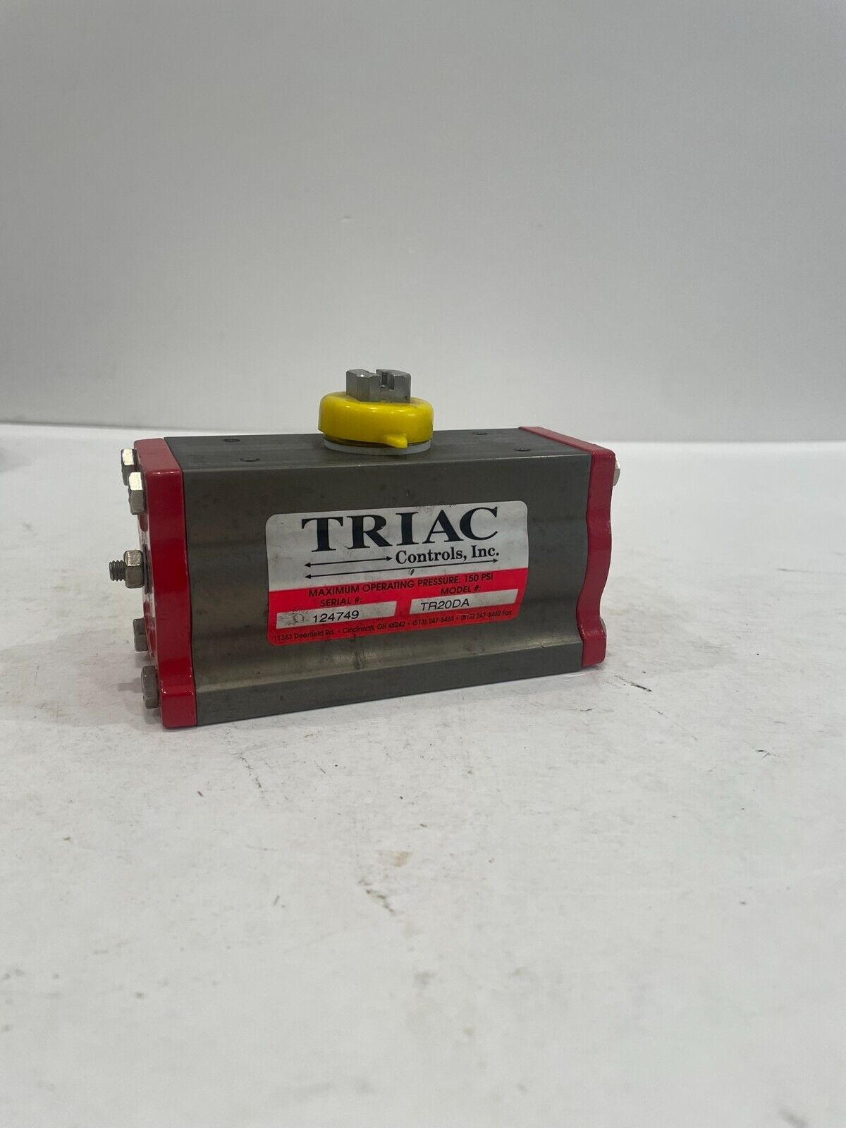 NEW TRIAC CONTROLS TR20DA RACK & PINION ACTUATOR - SB Industrial Supply ...