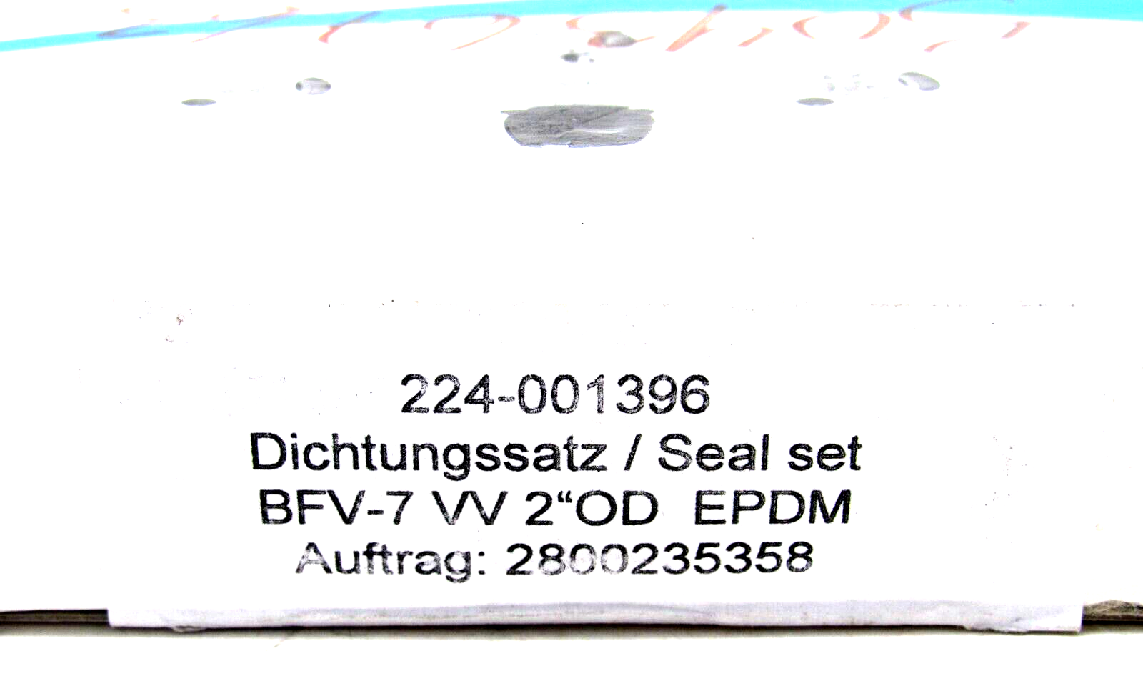 NEW TUCHENHAGEN 224-001396 SEAL SET BFV-7 VV 2"OD EPDM 224001396 - SB Industrial Supply, Inc.
