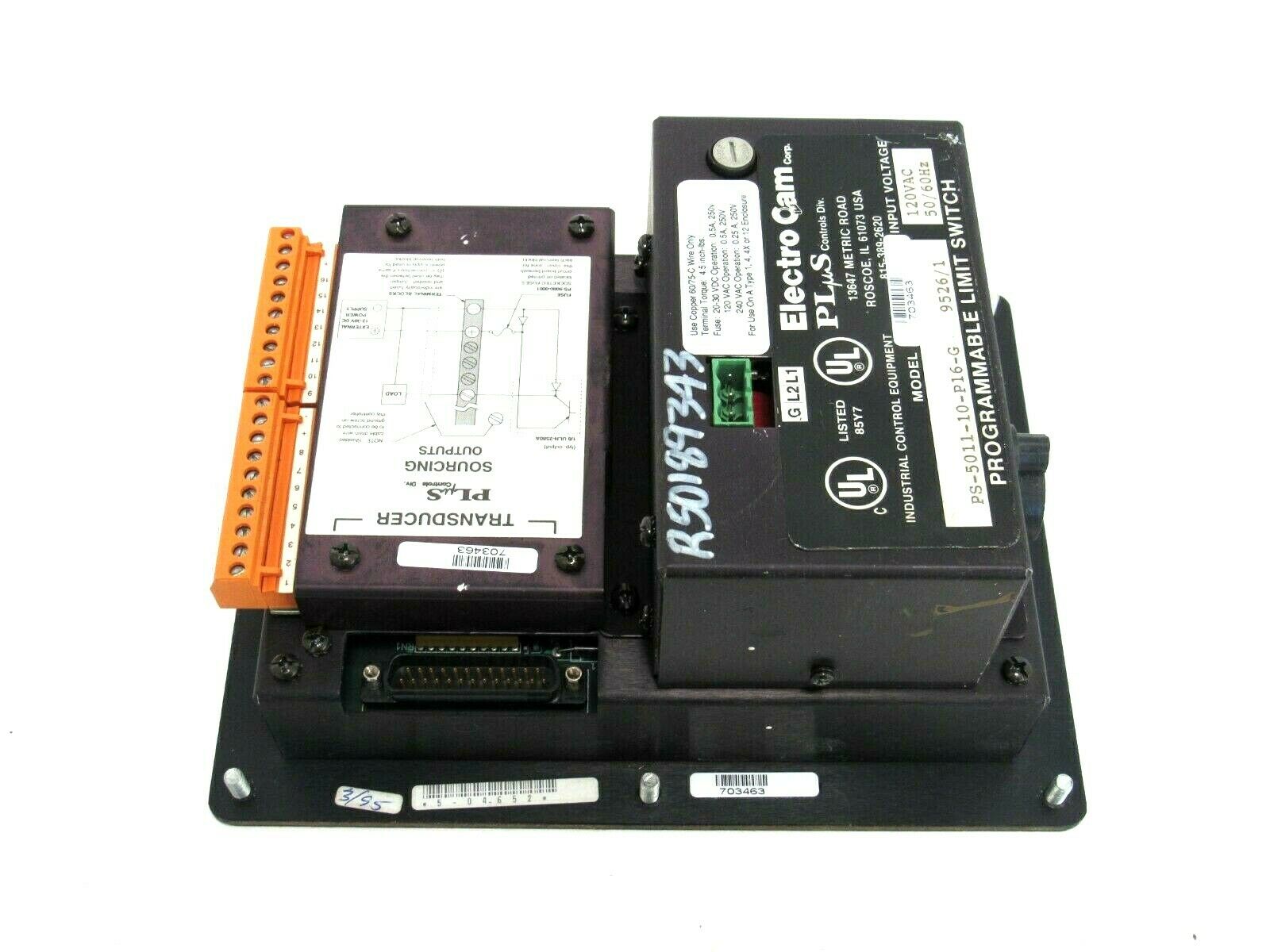REFURBISHED ELECTRO CAM PS-5011-10-P16-G PROGRAMMABLE LIMIT SWITCH ...