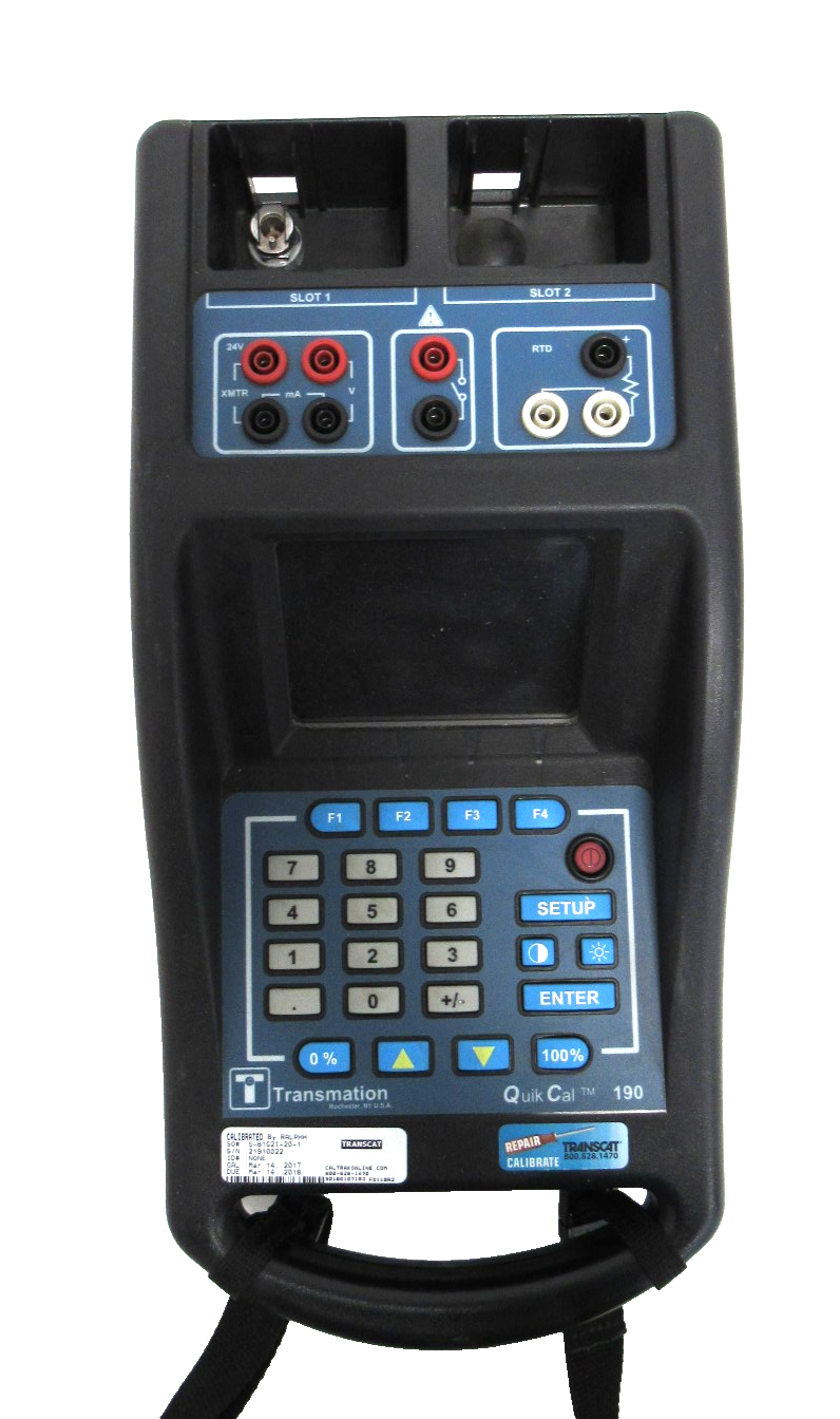 USED TRANSMATION QUIK CAL 190 PRESSURE CALIBRATOR - SB Industrial ...