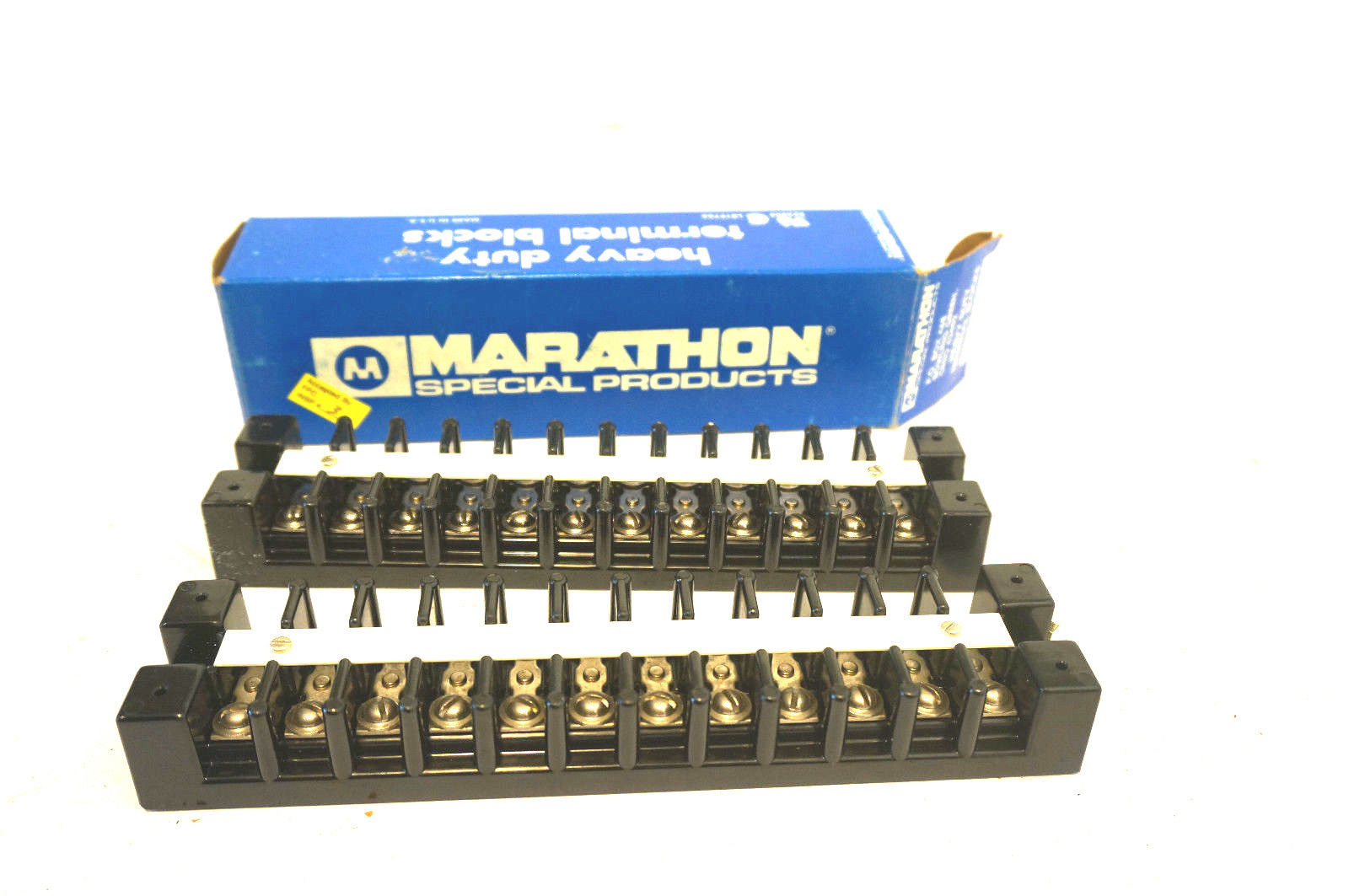 2 NEW MARATHON 1612 TERMINAL BLOCKS 75A 600V - SB Industrial Supply, Inc.