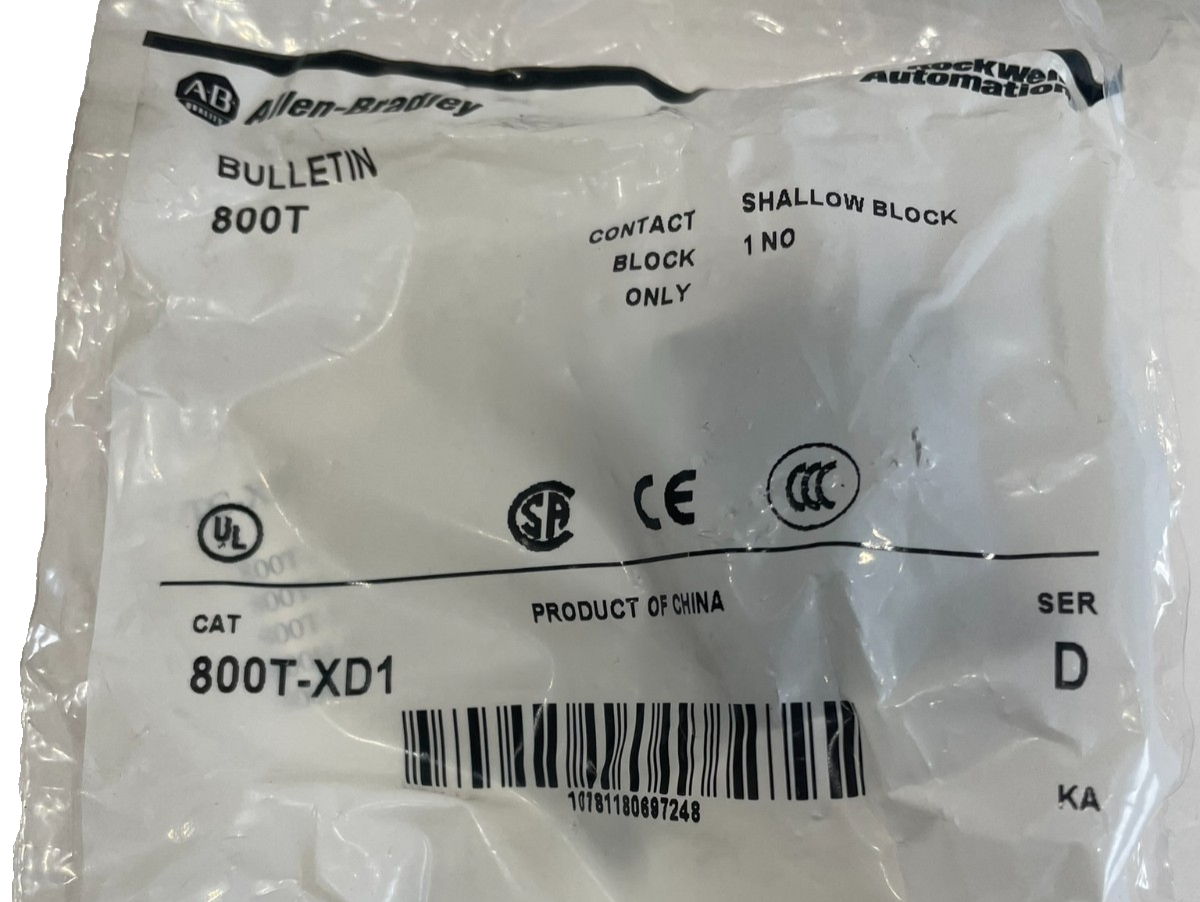 LOT OF 11 ALLEN BRADLEY 800T-XD1 CONTACT BLOCK 800TXD1 NEW, SURPLUS ...