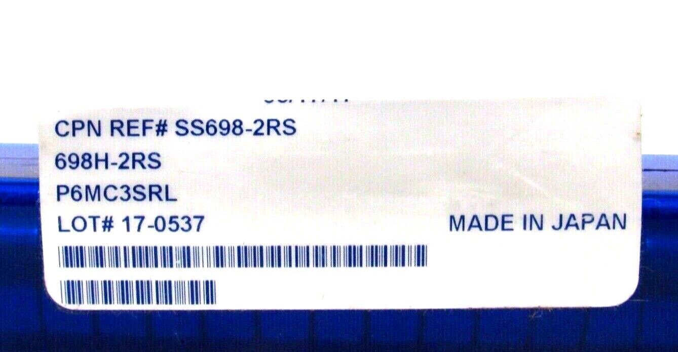 LOT OF 19 NEW UNBRANDED 698H-2RS P6MC3SRL BALL BEARINGS - SB Industrial ...