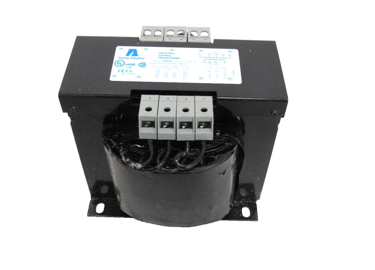 NEW ACME ELECTRIC FS3750 TRANSFORMER 750VA - SB Industrial Supply, Inc.