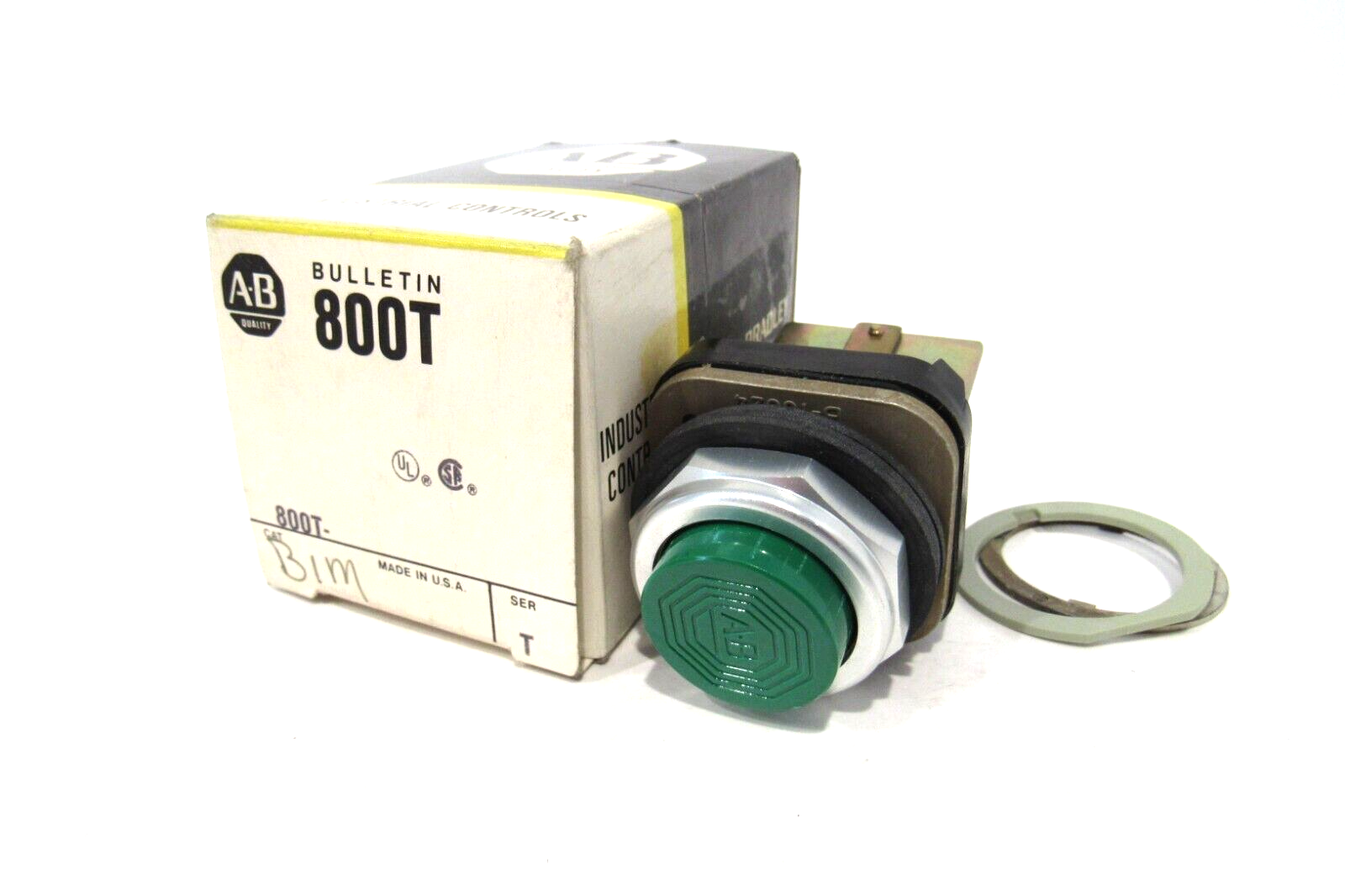 NEW ALLEN BRADLEY 800T-B1M PUSHBUTTON SER.T 800T-B1M - SB Industrial ...