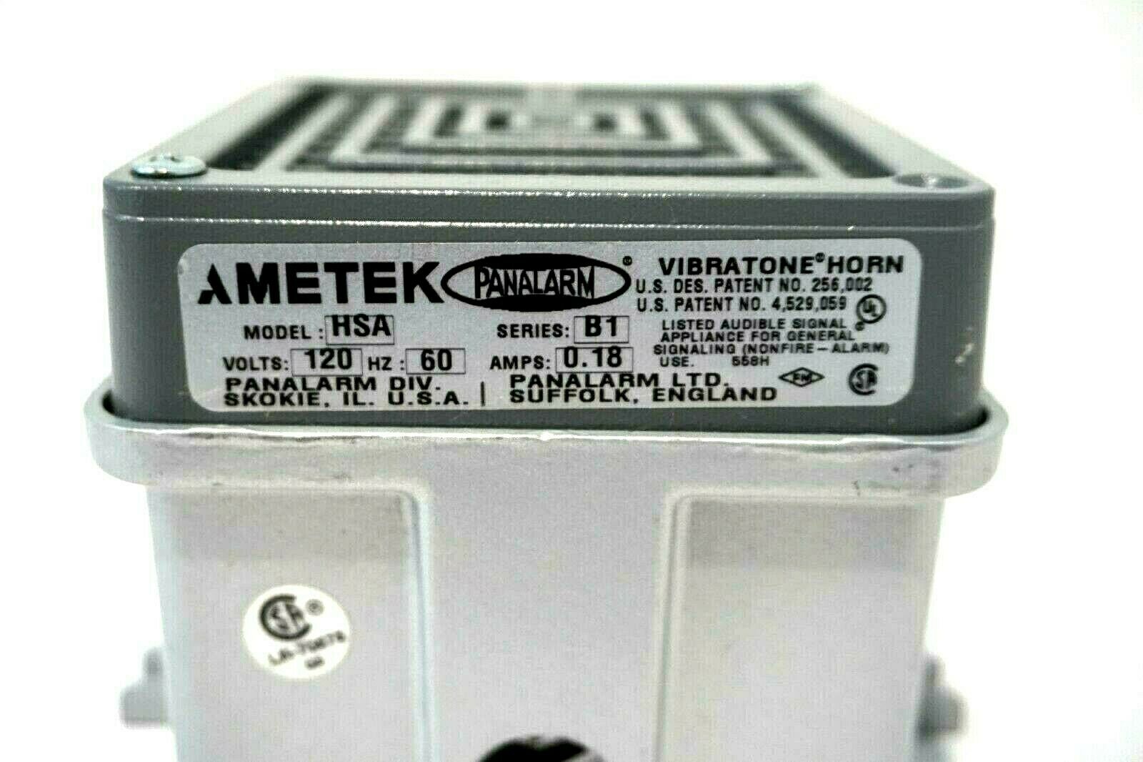 NEW AMETEK MODEL HSA VIBRATONE HORN 120V. 60H.Z. - SB Industrial Supply ...