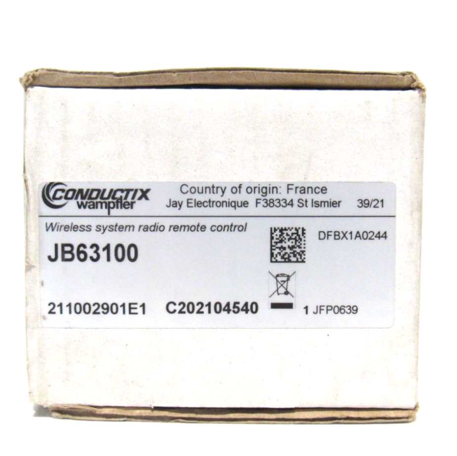 NEW CONDUCTIX JB63100 PUSHBUTTON STATION - SB Industrial Supply, Inc.