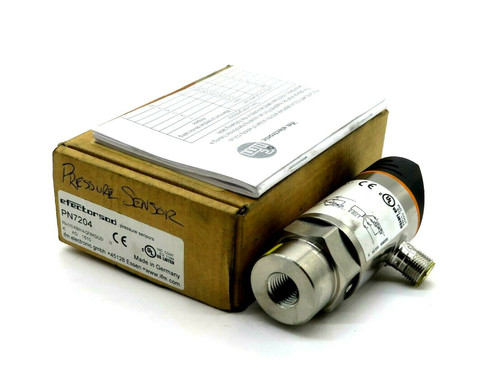 NEW EFECTOR PN7204 PRESSURE SENSOR PN-010-RBN14-QFRKG/US - SB ...