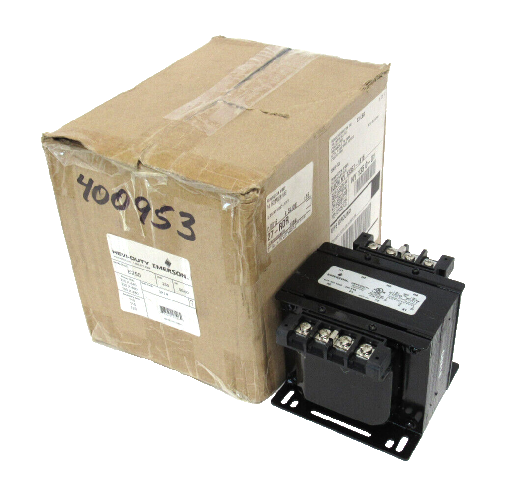 NEW EMERSON E250 TRANSFORMER .250KVA - SB Industrial Supply, Inc.