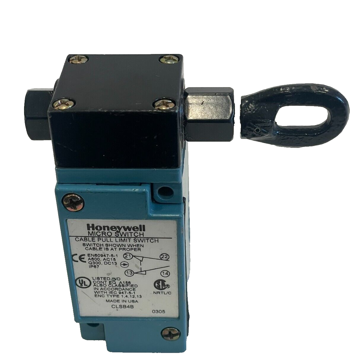 NEW HONEYWELL MICRO SWITCH CLSB4B CABLE PULL LIMIT SWITCH - SB ...