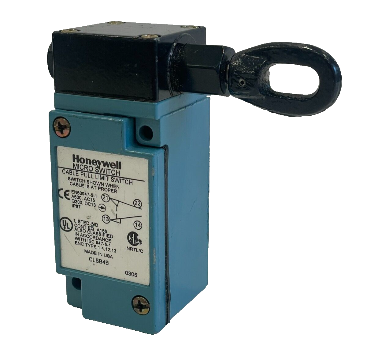 NEW HONEYWELL MICRO SWITCH CLSB4B CABLE PULL LIMIT SWITCH - SB ...