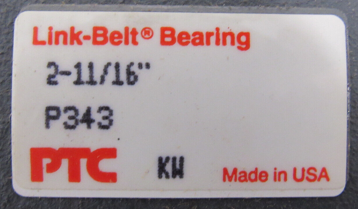 NEW LINK BELT P343 PILLOW BLOCK BEARING 2-11/16" - SB Industrial Supply ...