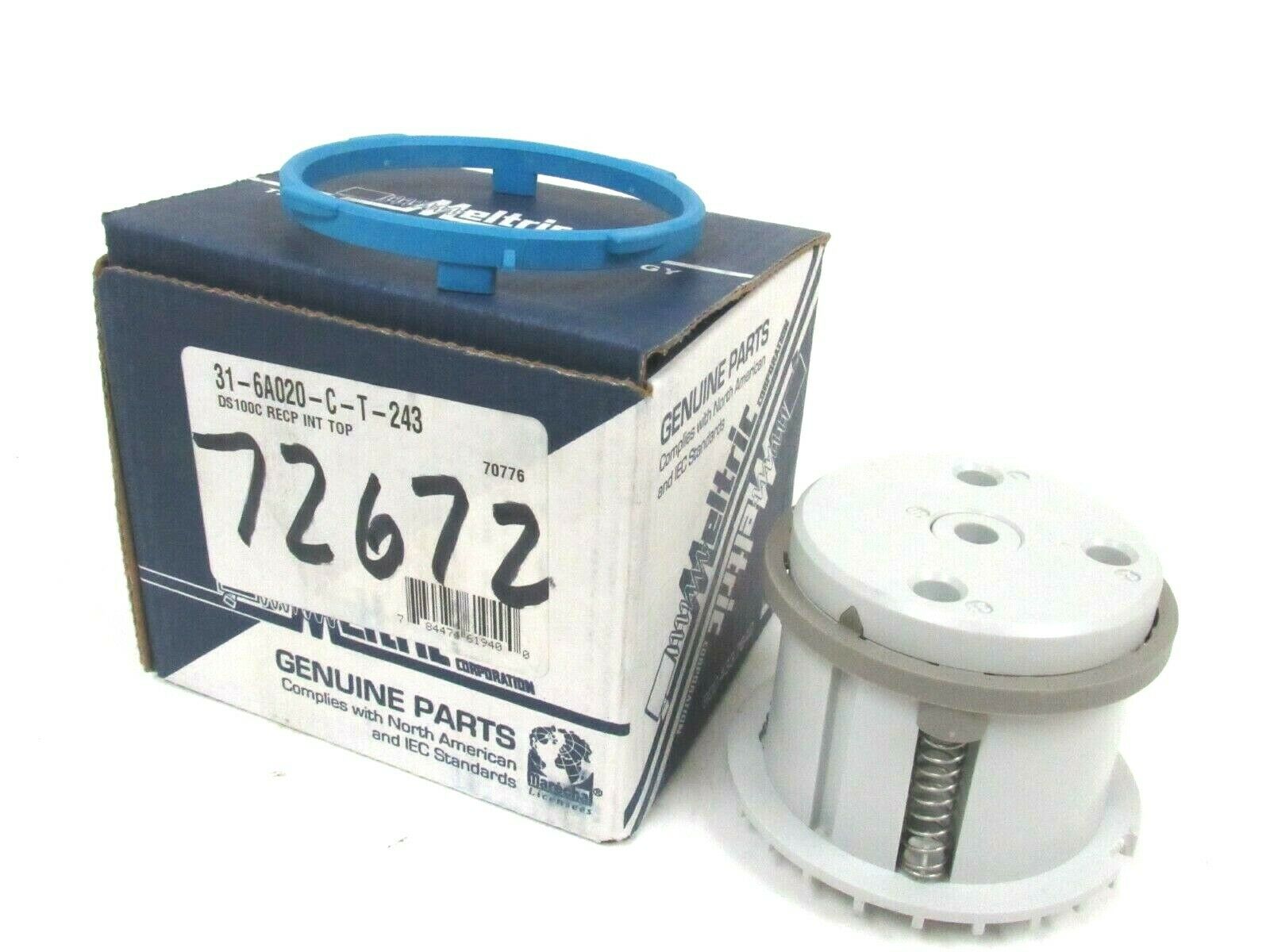 NEW MELTRIC 31-6A020-C-T-243 DS100C INTERIOR POLY RECEPTACLE TOP ...