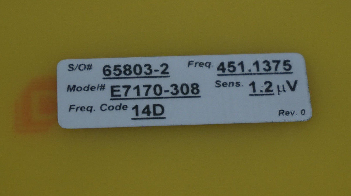 NEW TELEMOTIVE E7071-308 18K RADIO CONTROL RECEIVER E7170308 - SB ...