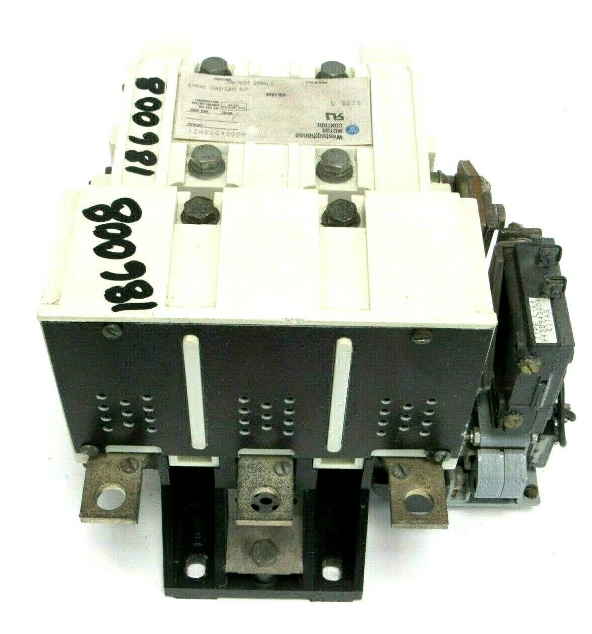 NEW WESTINGHOUSE A201K5CSMZ1 CONTACTOR SIZE 5 MODEL J - SB Industrial ...