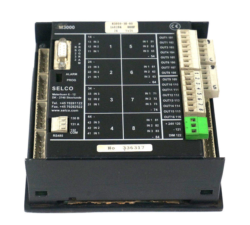 SELCO M3000-30-00 ALARM ANNUNCIATOR 160204, 8E8F, 24V, M30003000 - SB ...