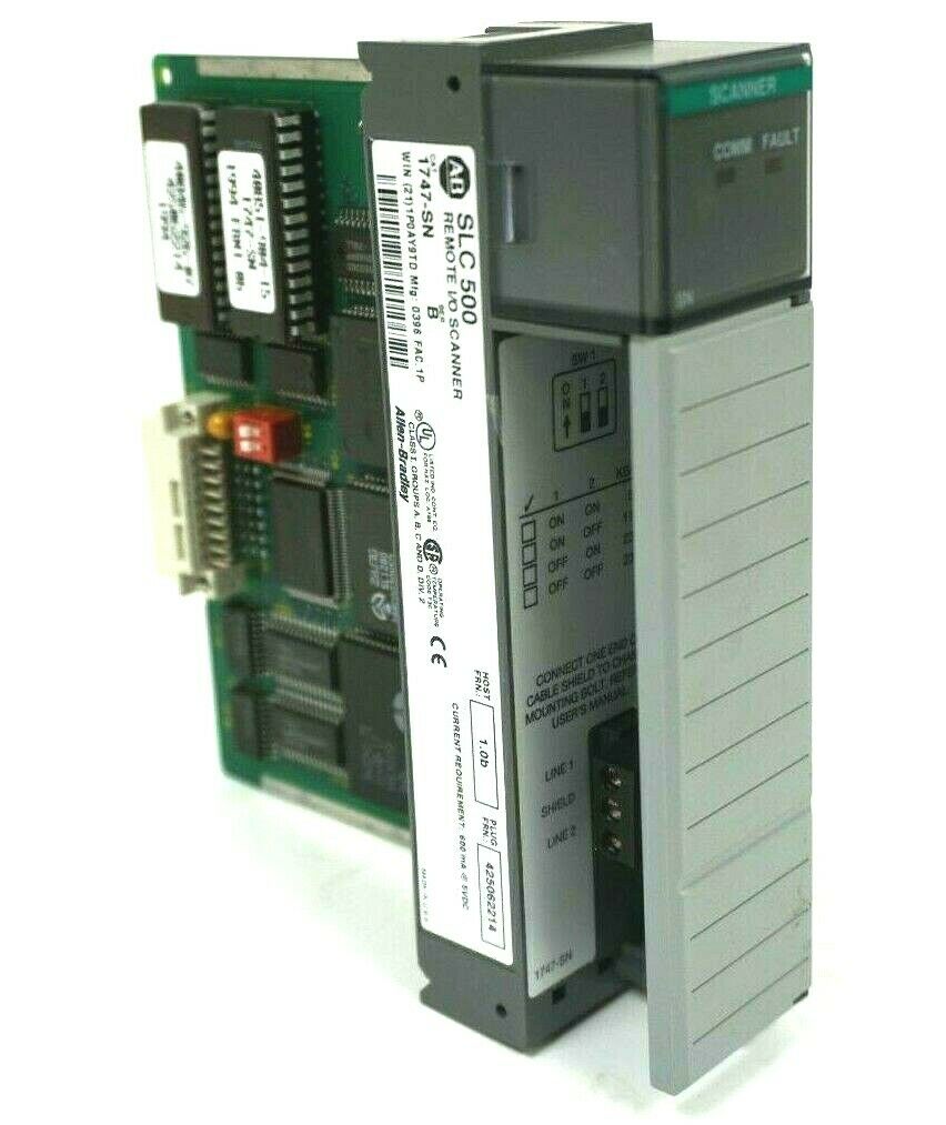 USED ALLEN BRADLEY 1747-SN I/O SCANNER MODULE SER.B 1747SN - SB ...